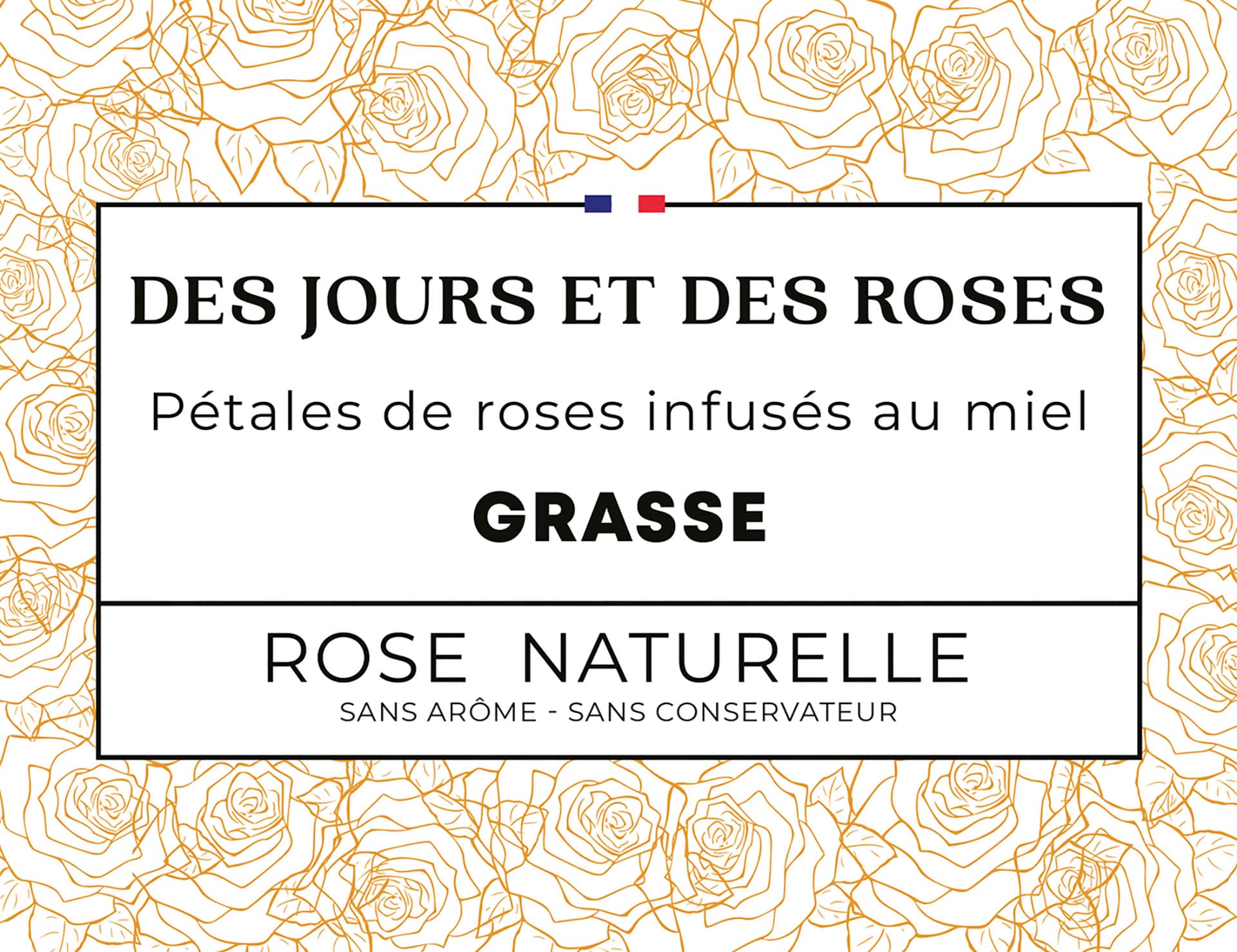 Design d'une étiquette de produits à la rose - Pierre Fayard